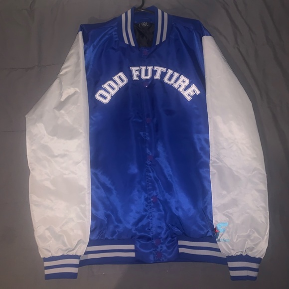 Odd Future | Jackets & Coats | Odd Future Blue X Gray Stadium Jacket ...